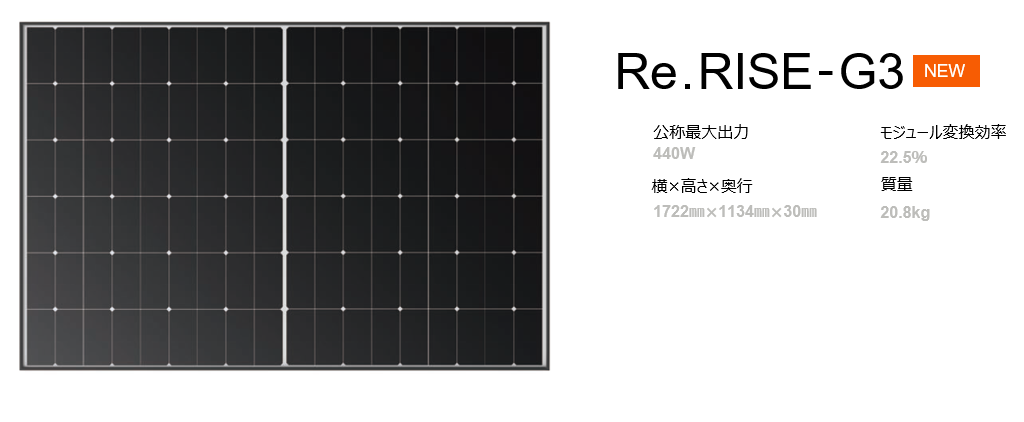 Re.RISE-G3 440｜Qセルズ販売店向けセールスサポートプログラム